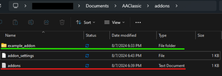 Addon API - AAClassic